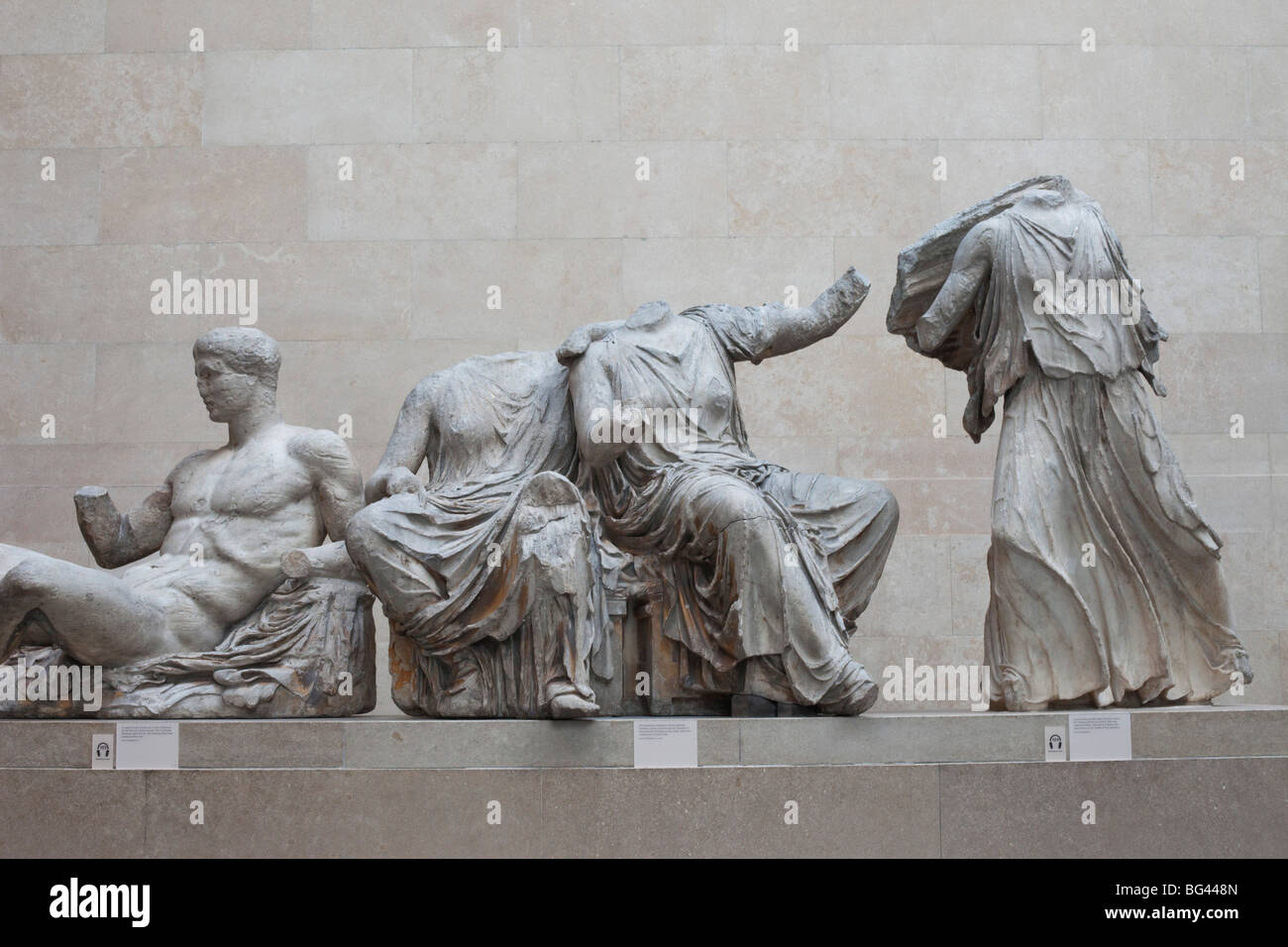 England, London, British Museum, Elgin Marbles from the Parthenon in ...