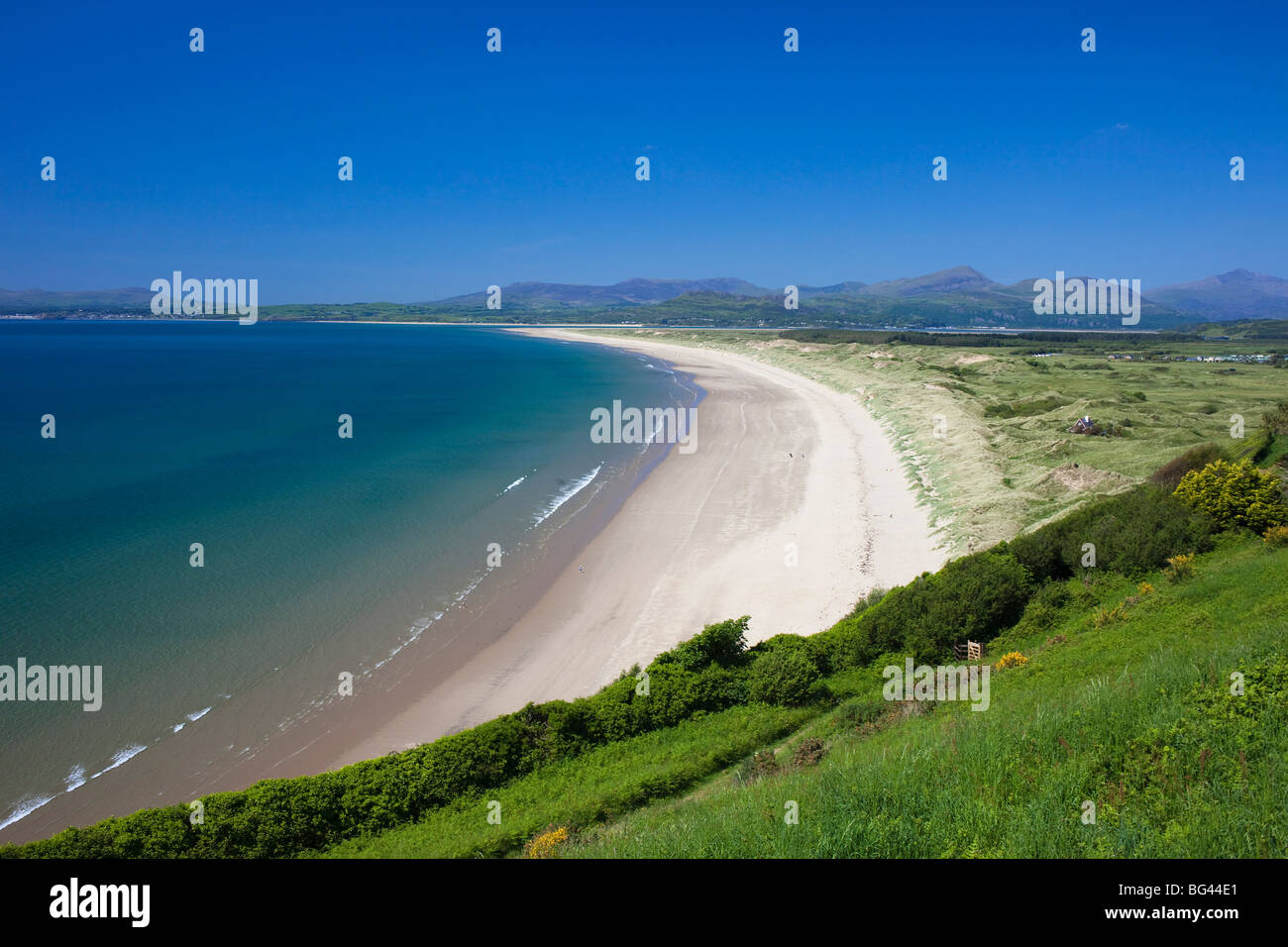 Wales, Gwynedd, Harlech Beach Stock Photo - Alamy