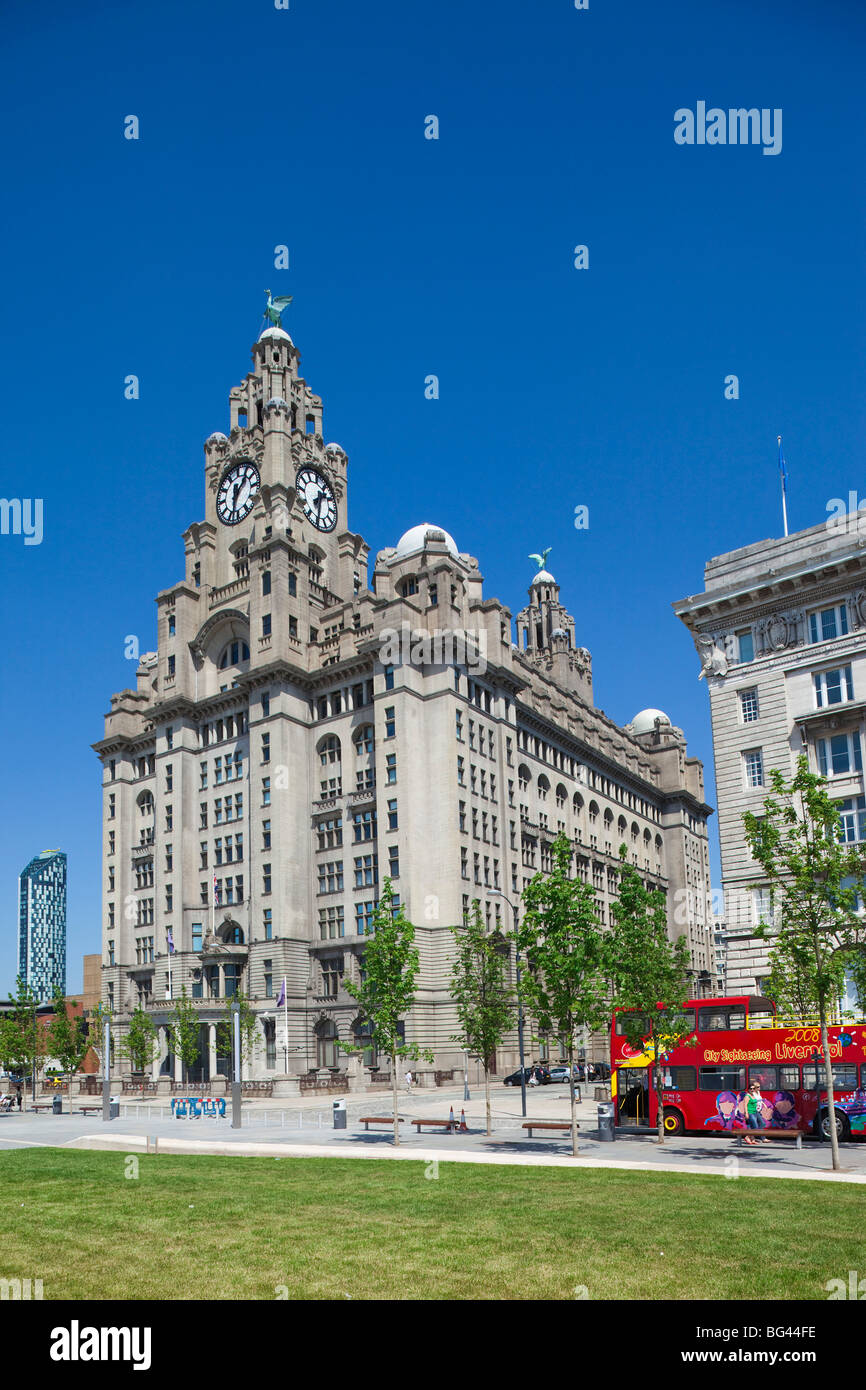 England, Liverpool, Pierhead, Royal Liver Historical Building Stock ...
