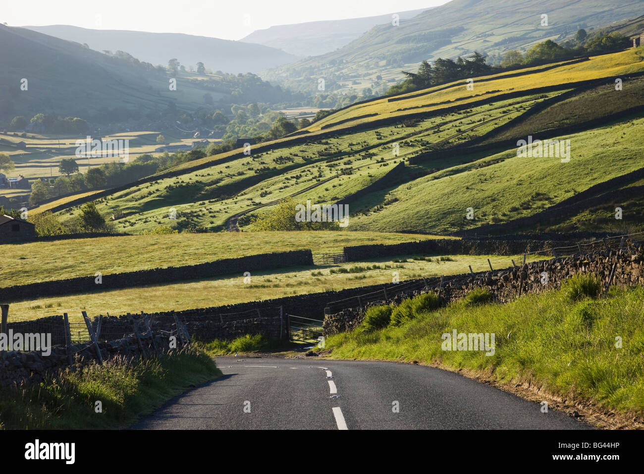 Empty road in northern england hi-res stock photography and images - Alamy