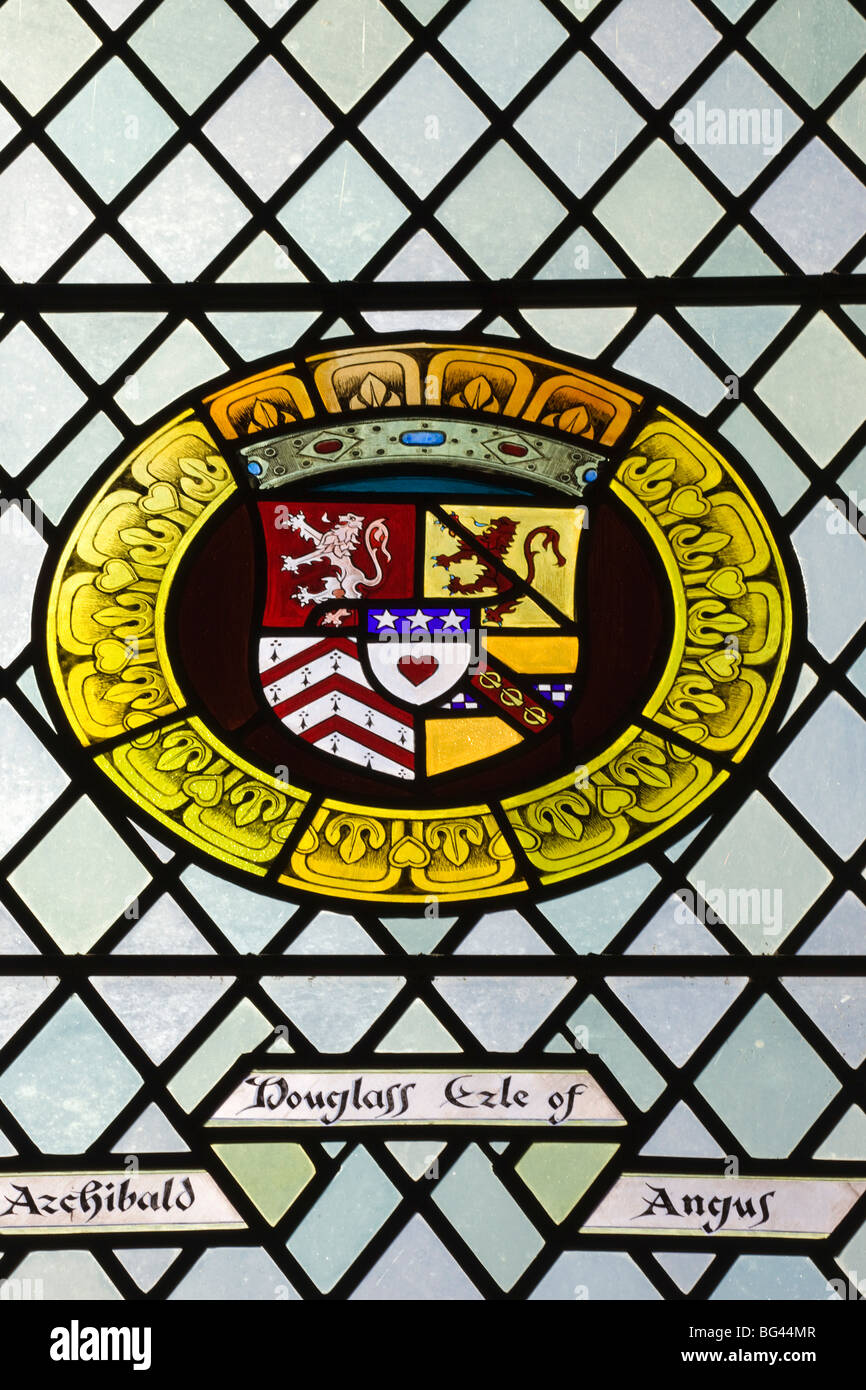Scotland, Central Region, Stirling, Stirling Castle, Stain Glass Window ...