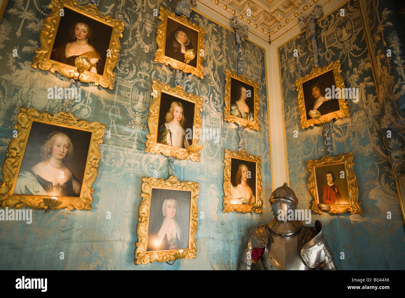 England, Warwickshire, Warwick, Warwick Castle, Display in the Blue ...