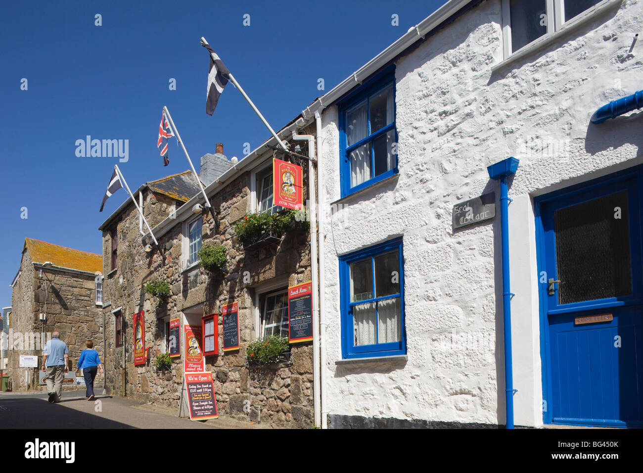 England, Cornwall, St Ives, Fishermens Cottages Stock Photo - Alamy