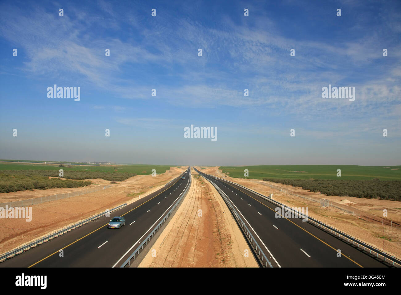 Israel, Shephelah. Highway 6, the Yitzhak Rabin Cross Israel Highway ...