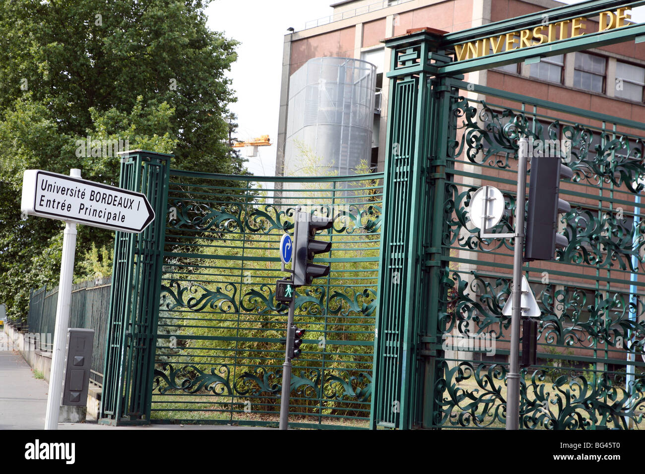 University of Bordeaux 1 campus entrance, France Stock Photo - Alamy