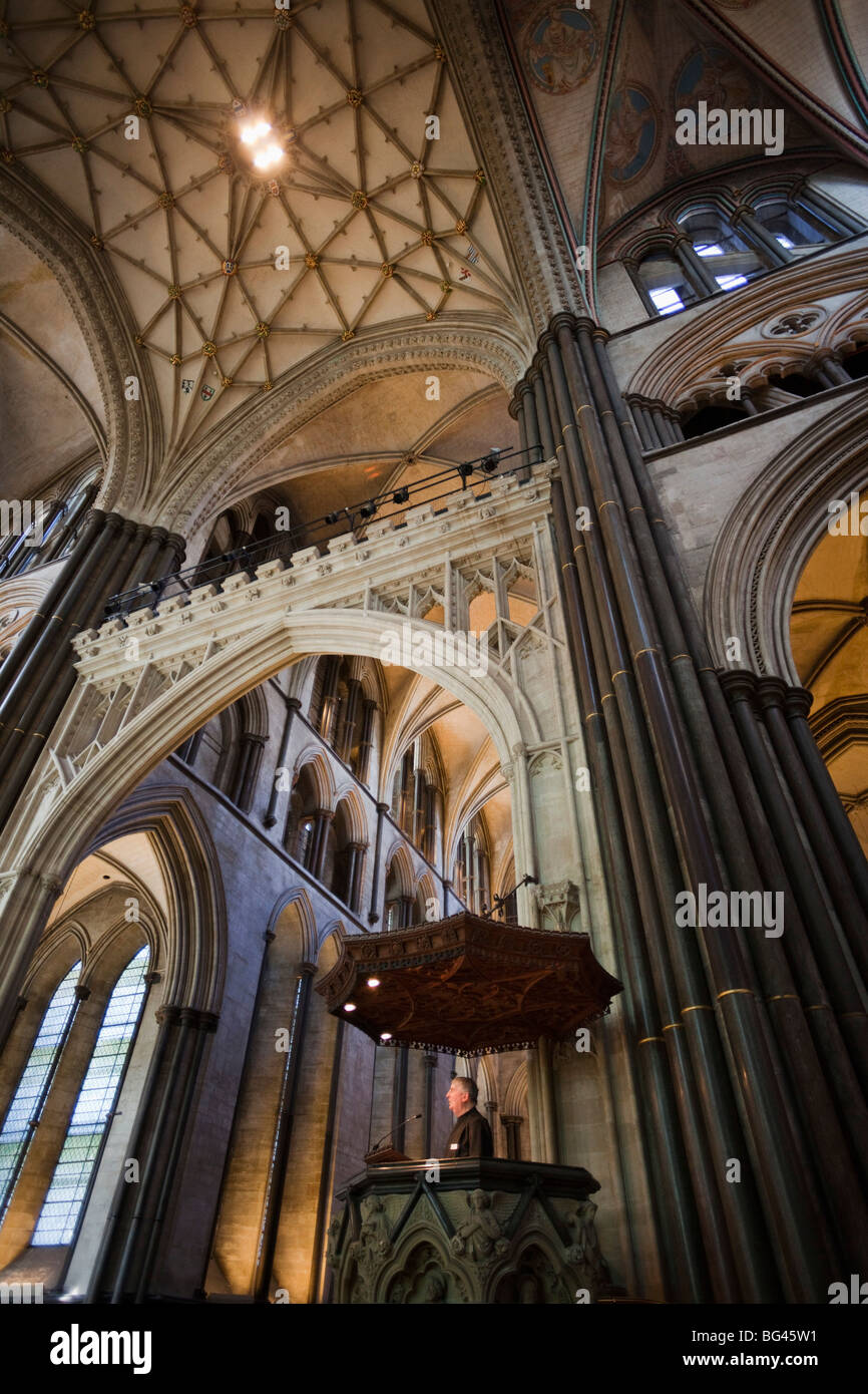 Inside salisbury cathedral hi-res stock photography and images - Alamy