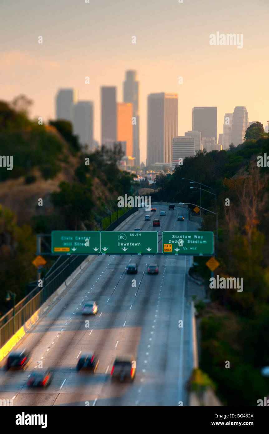 USA, California, Los Angeles, Route 110 Stock Photo - Alamy