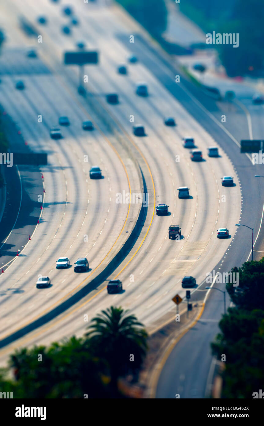 USA, California, Los Angeles, Route 101 and Downtown Stock Photo - Alamy