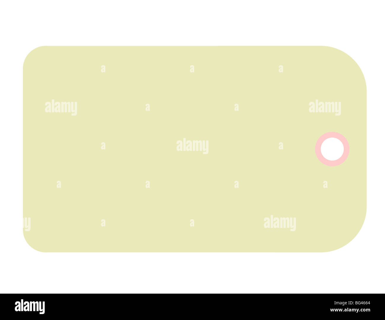 Blank tag isolated on white background Stock Photo - Alamy