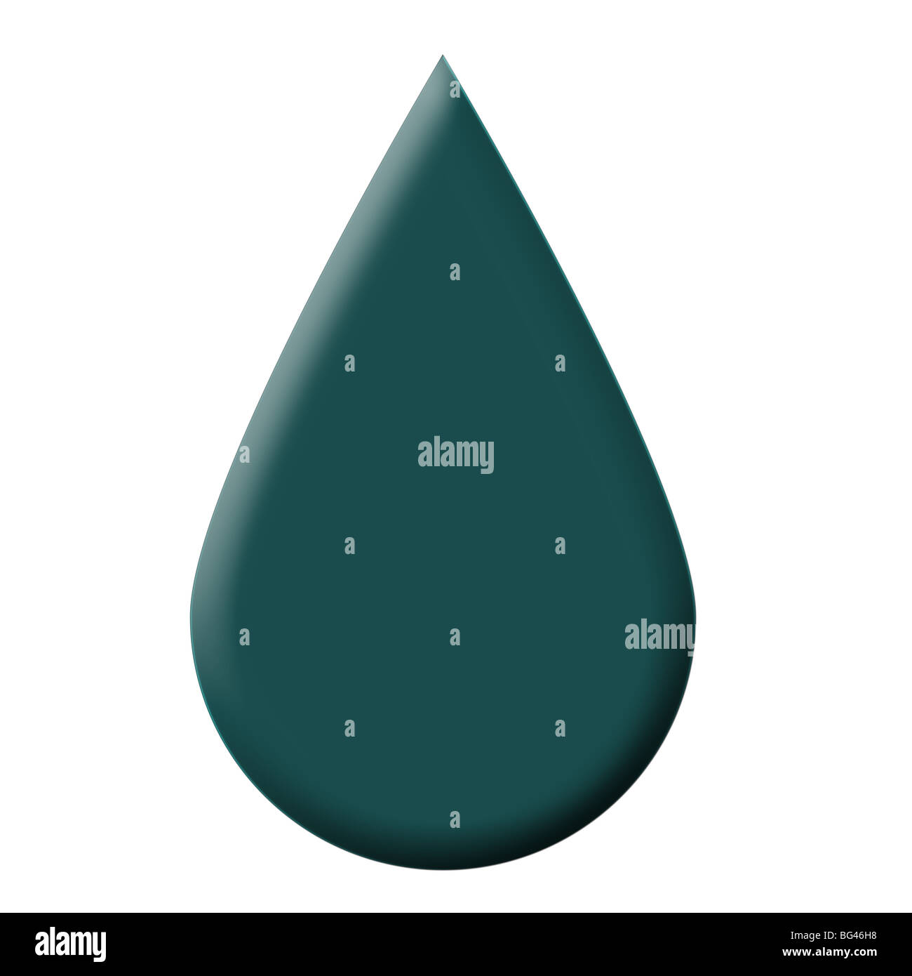 Single drop of water isolated on white background Stock Photo - Alamy