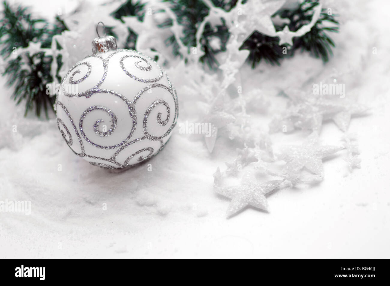 White christmas ball hi-res stock photography and images - Alamy