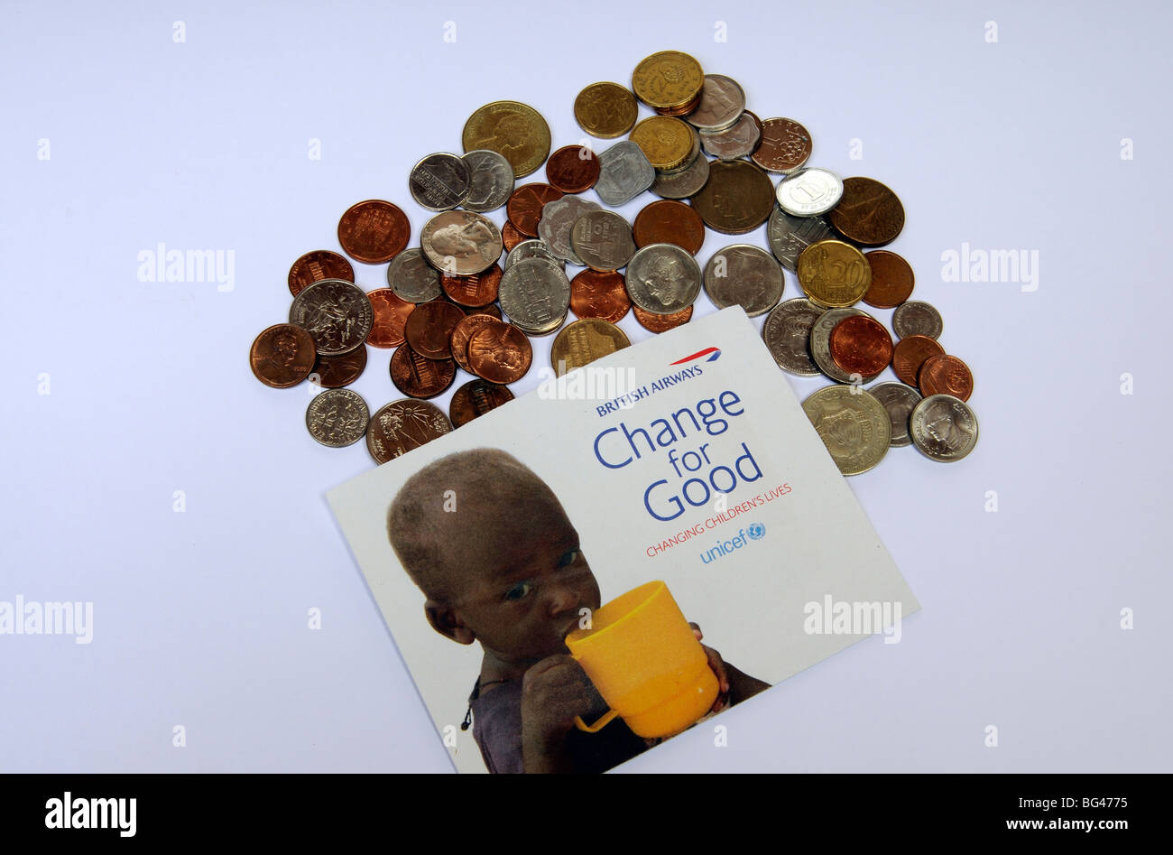Charity collection envelope Change For Good a British Airways company ...