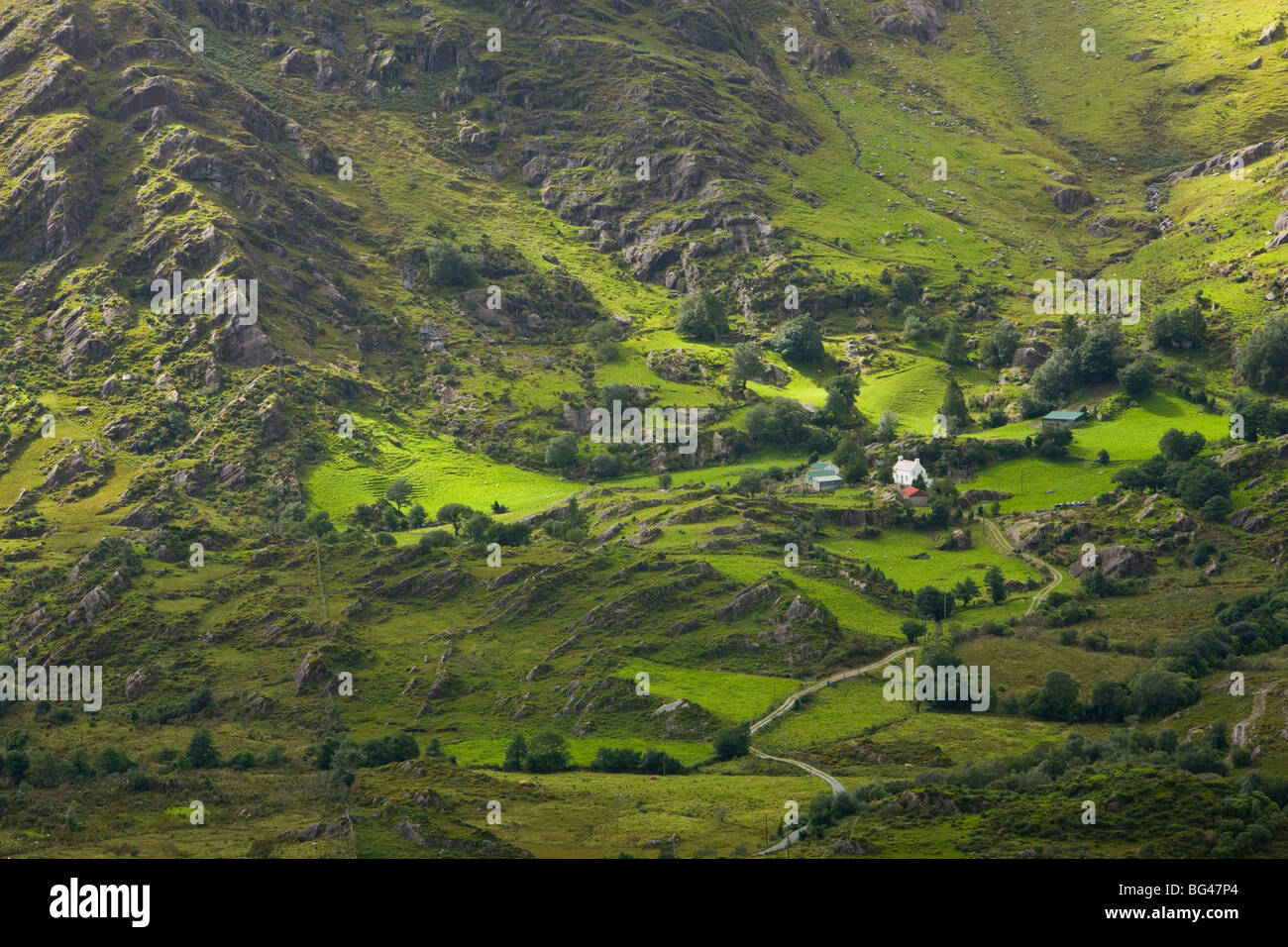 Rural Landscape near Healy Pass, Caha Mountains, Beara Peninsula, Co ...