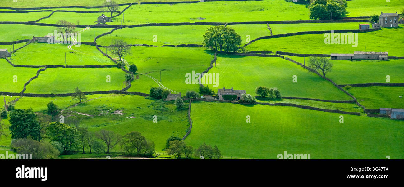 An aerial view of the yorkshire dales hi-res stock photography and ...