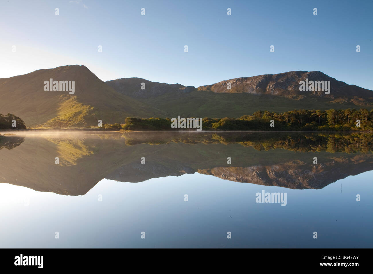 Kylemore Lake, Connemara National Park, Connemara, Co. Galway, Ireland ...