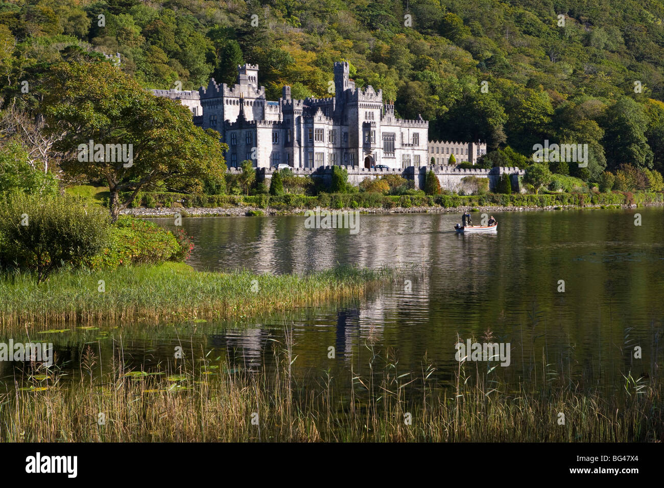 Kylemore Abbey, Connemara National Park, Connemara, Co. Galway, Ireland ...