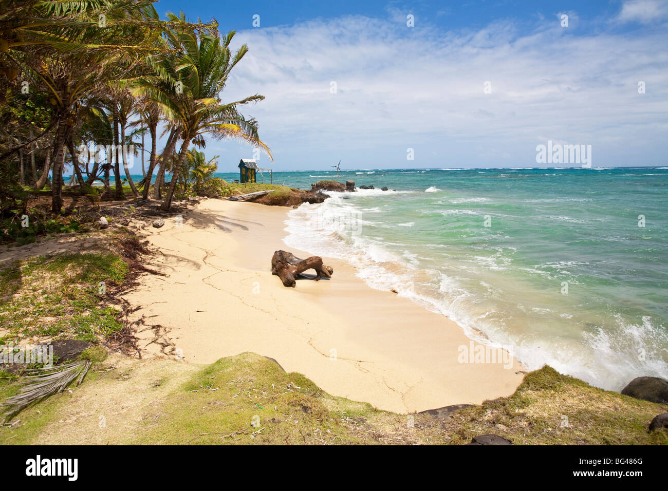 Nicaragua, Corn Islands, Little Corn Island, Garret Point Stock Photo ...