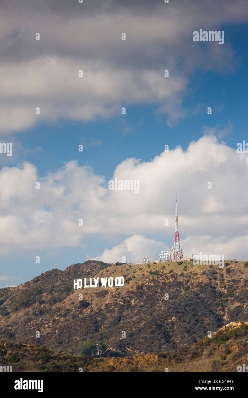 USA, California, Los Angeles, Hollywood sign from Griffith Park ...