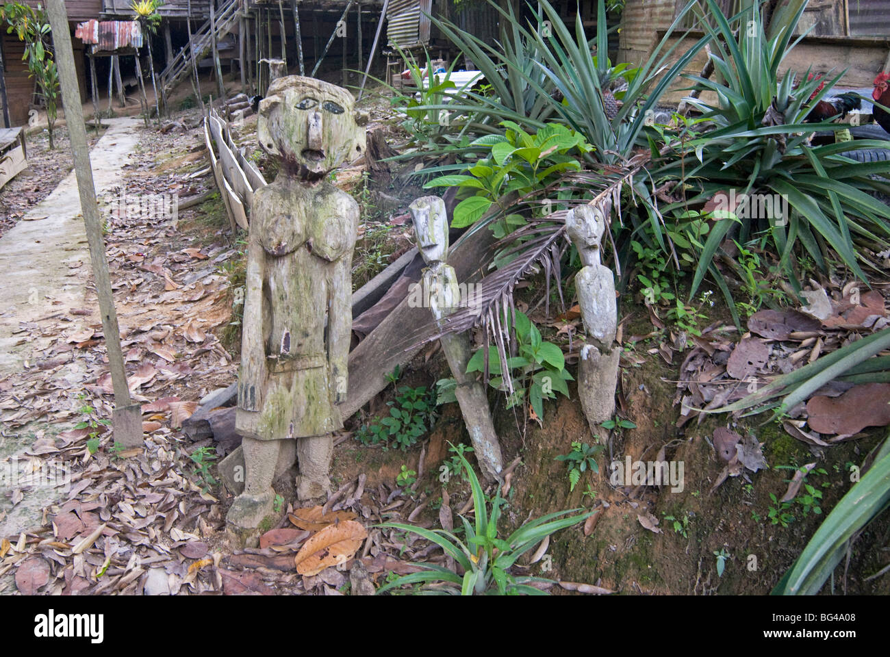 Lemanak longhouse hi-res stock photography and images - Alamy