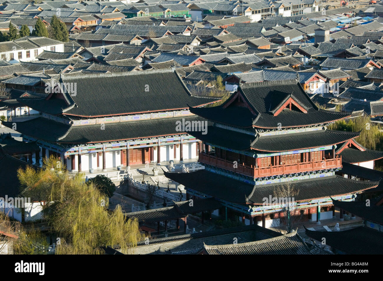 China, Yunnan Province, Lijiang, Old Town, Mu Family Mansion Stock ...