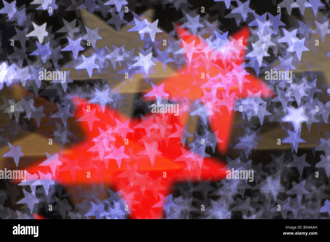 Abstract blurred coloured stars Stock Photo - Alamy