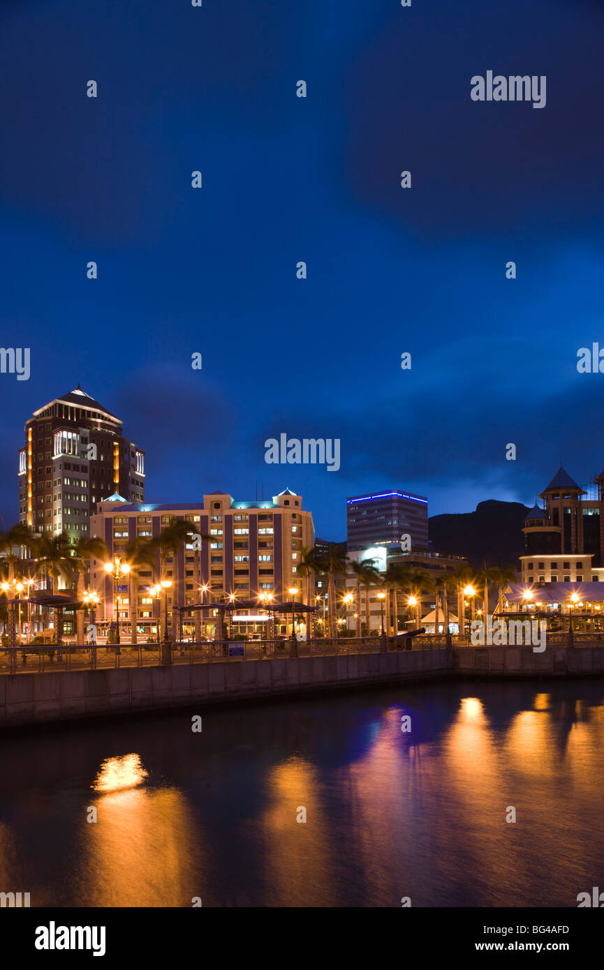 Mauritius, Port Louis, Caudan Waterfront, evening Stock Photo - Alamy