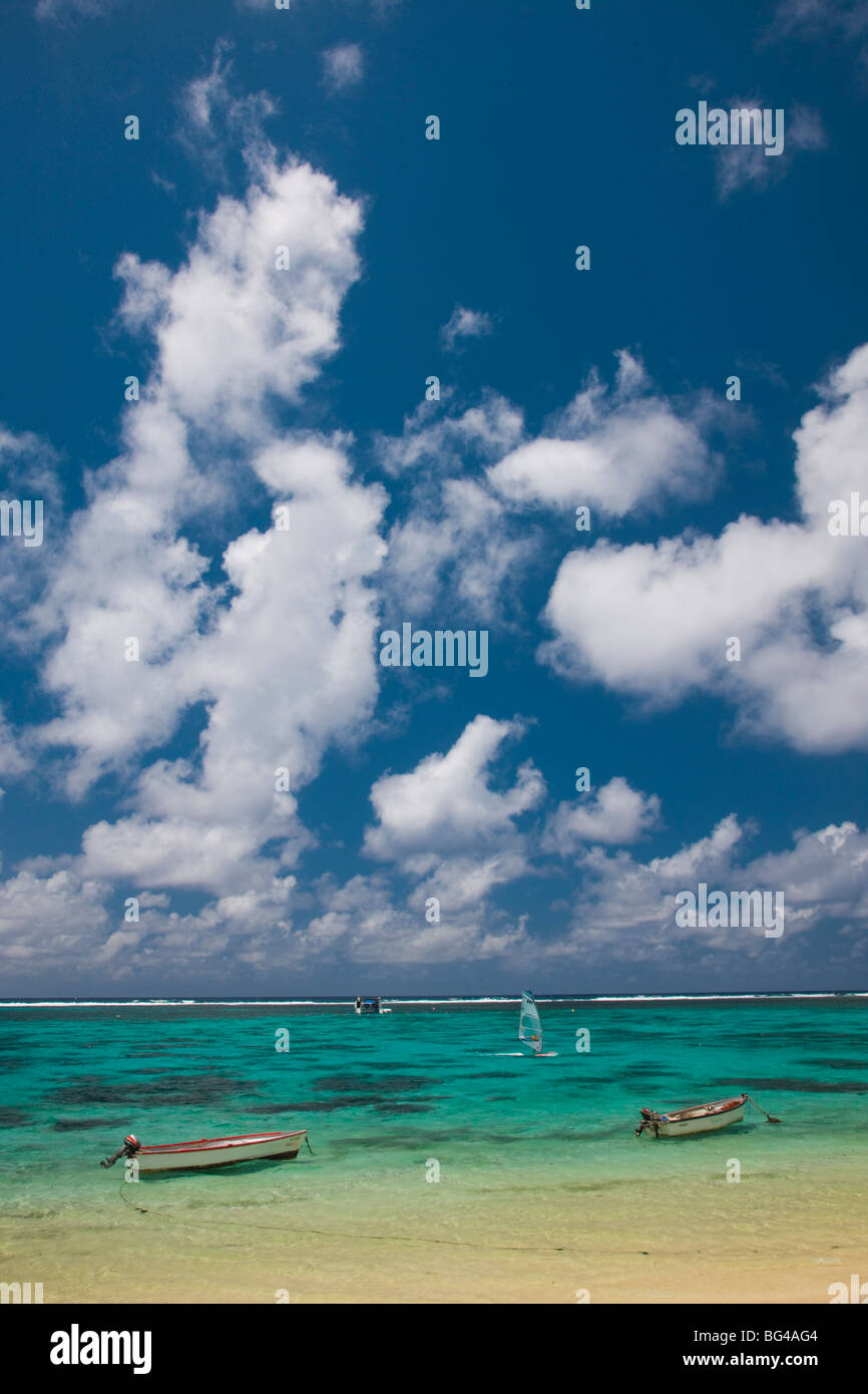 Mauritius, Eastern Mauritius, Belle Mare, East Coast beachfront Stock ...