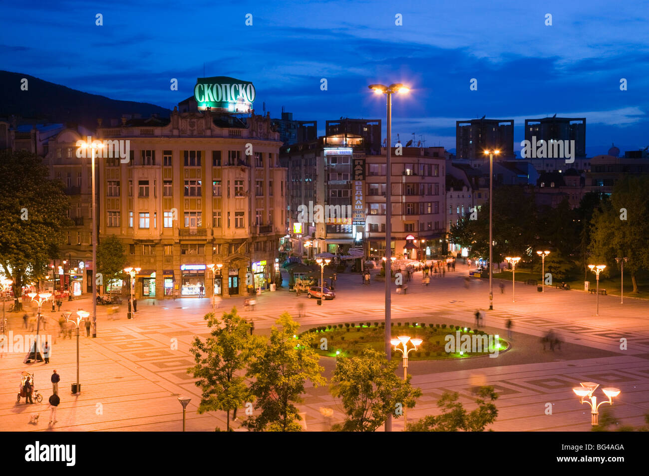 Macedonia, Skopje, Macedonia Square Stock Photo - Alamy
