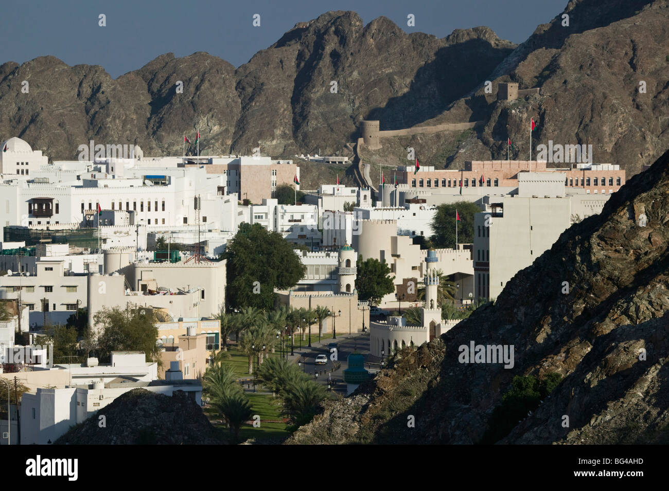 Oman, Muscat, Walled City of Muscat, Capital Area Government Buildings ...
