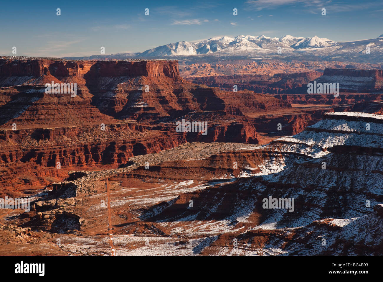 USA, Utah, Moab, Canyonlands National Park, Buck Canyon Overlook ...