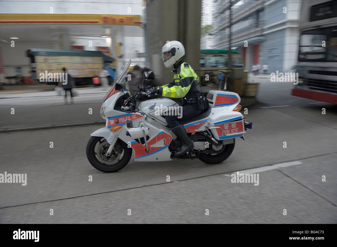 Hong kong police bike hi-res stock photography and images - Alamy