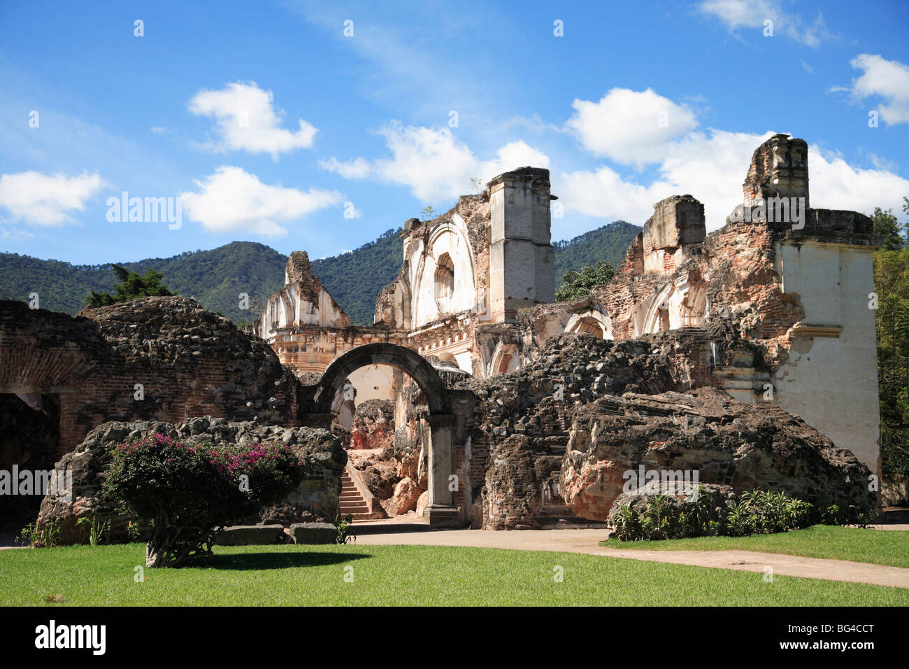 Ruins of the Church of La Recoleccion, destroyed by earthquake in 1700s ...