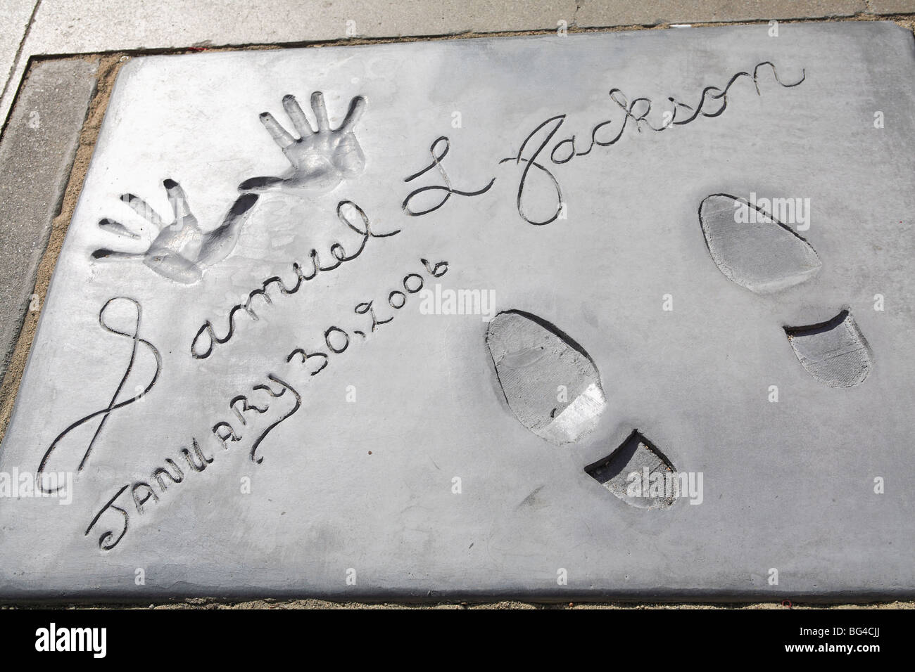 Hollywood hand prints hi-res stock photography and images - Alamy