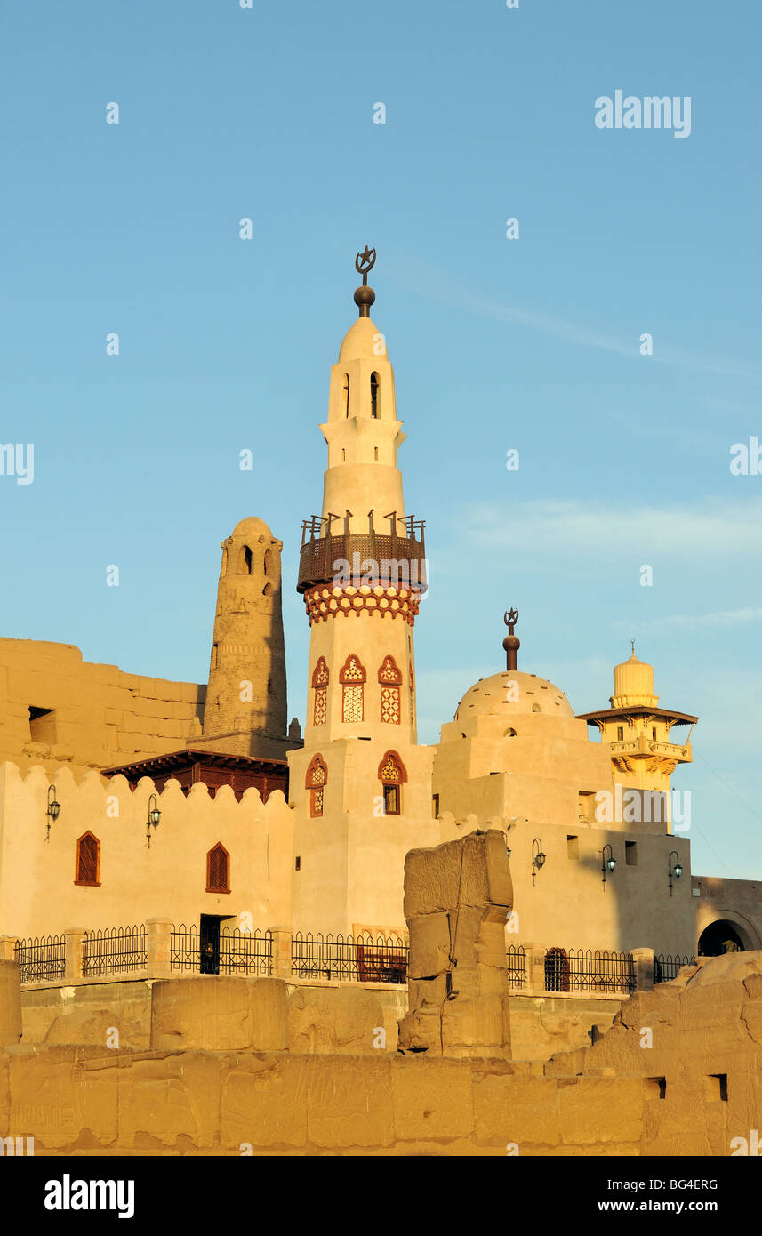Mosque of Abu el-Haggag on Site of Luxor Temple of Thebes, Egypt Stock ...