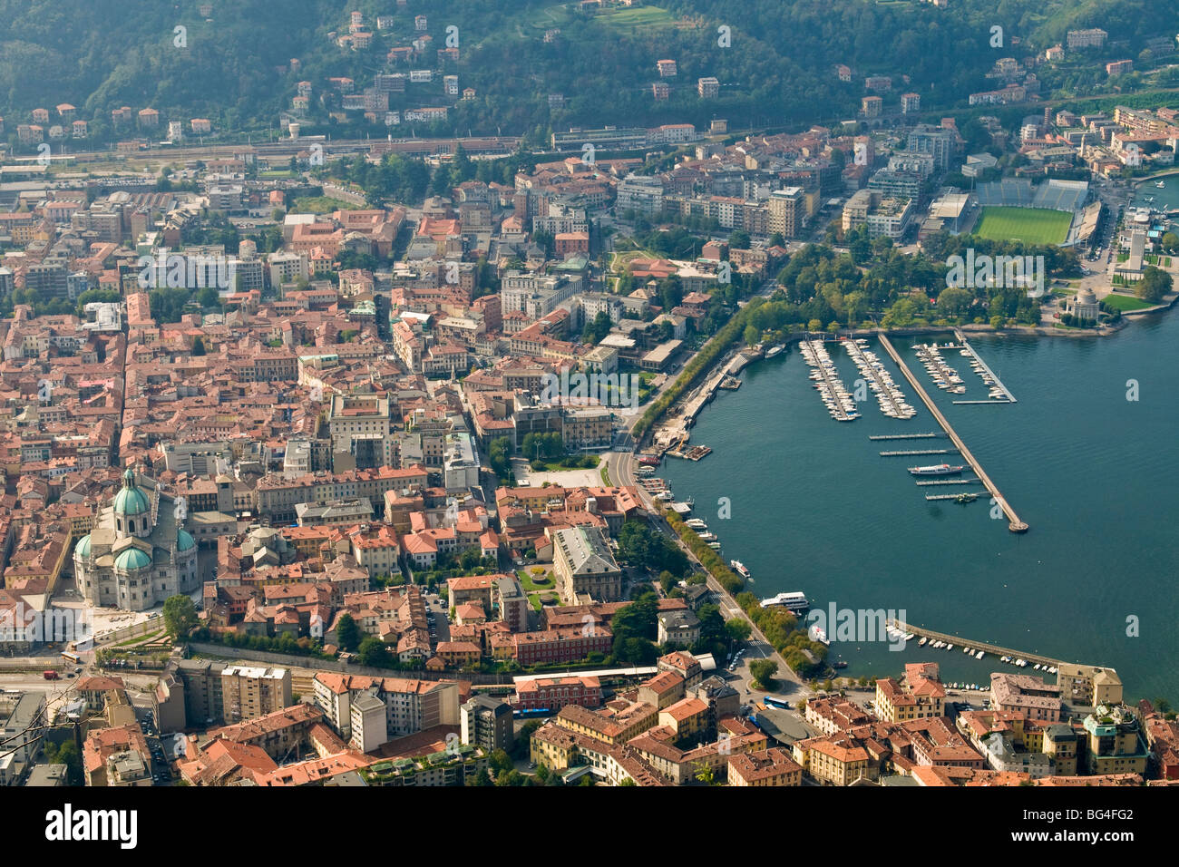 View from Brunate, Como, Italy Stock Photo - Alamy