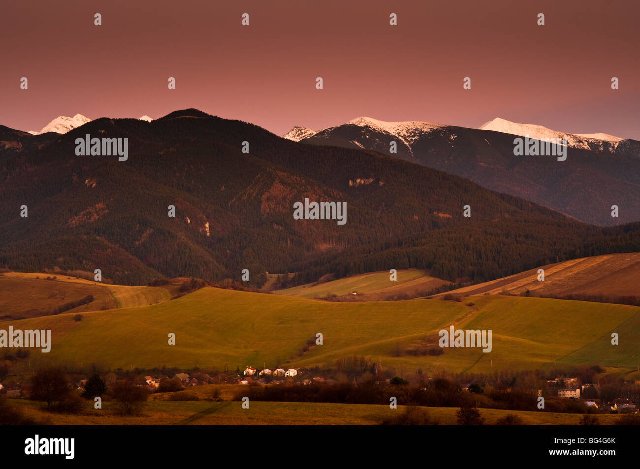 Slovakia sunset orange hi-res stock photography and images - Alamy