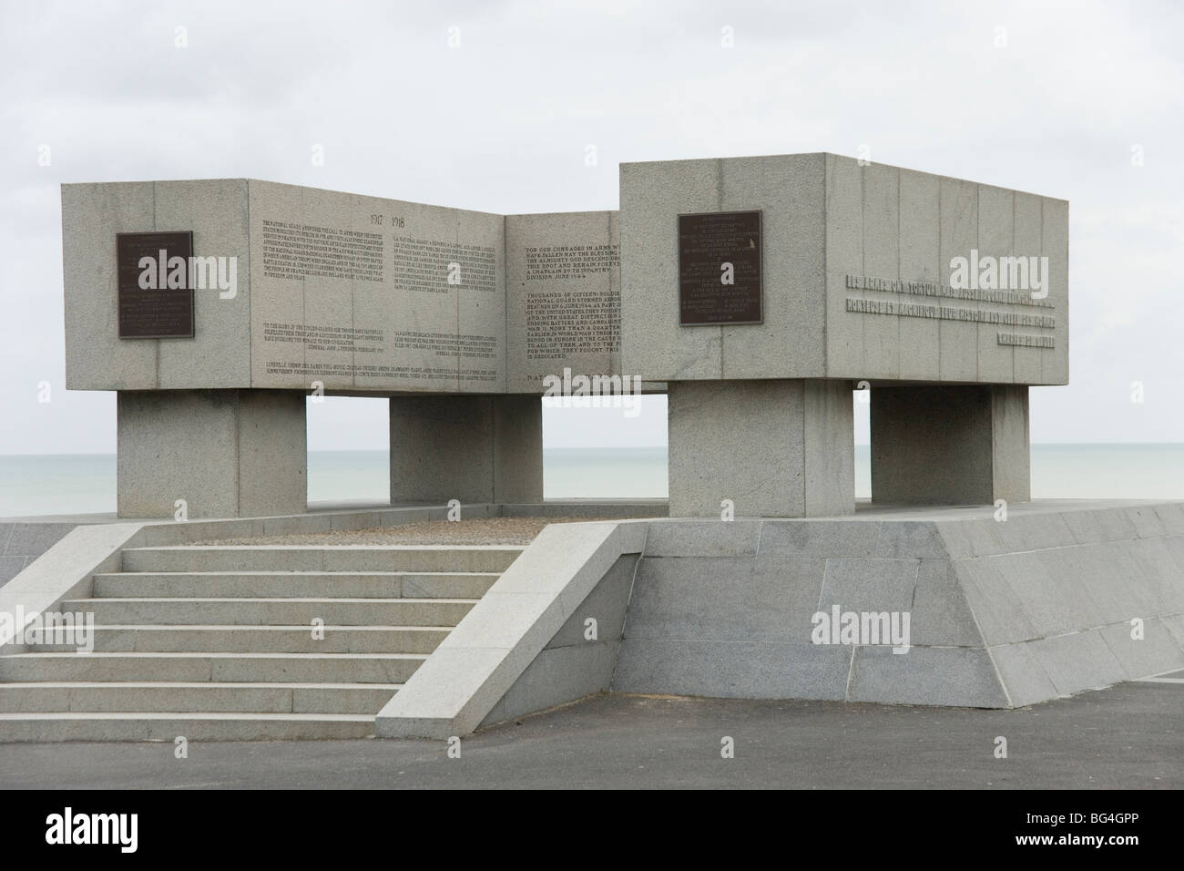 National Guard Memorial at Vierville sur Mer built on German blockhouse ...