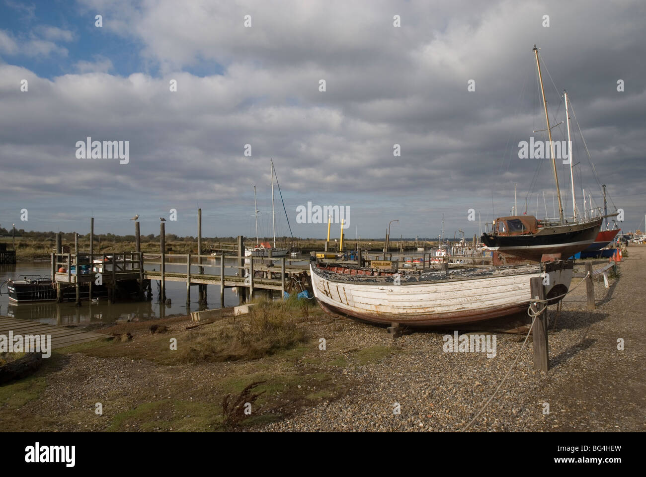 Southwold harbour quay Suffolk Stock Photo - Alamy