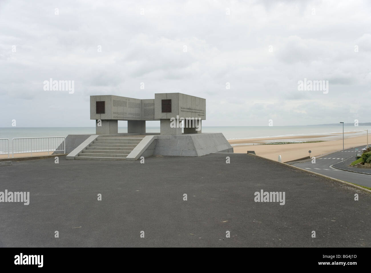 National Guard Memorial at Vierville sur Mer built on German blockhouse ...