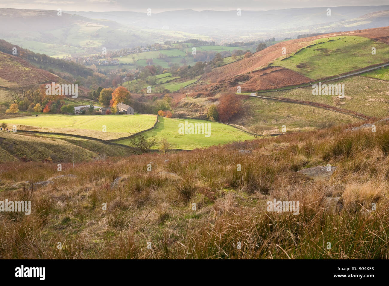 Hathersage Derbyshire Peak District National Park Stock Photo - Alamy
