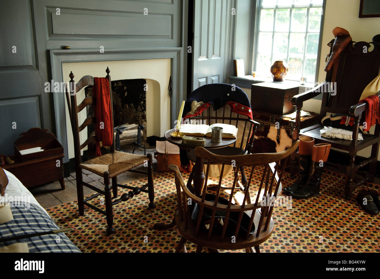 An Interior room of George Washington's headquarters at Valley Forge ...