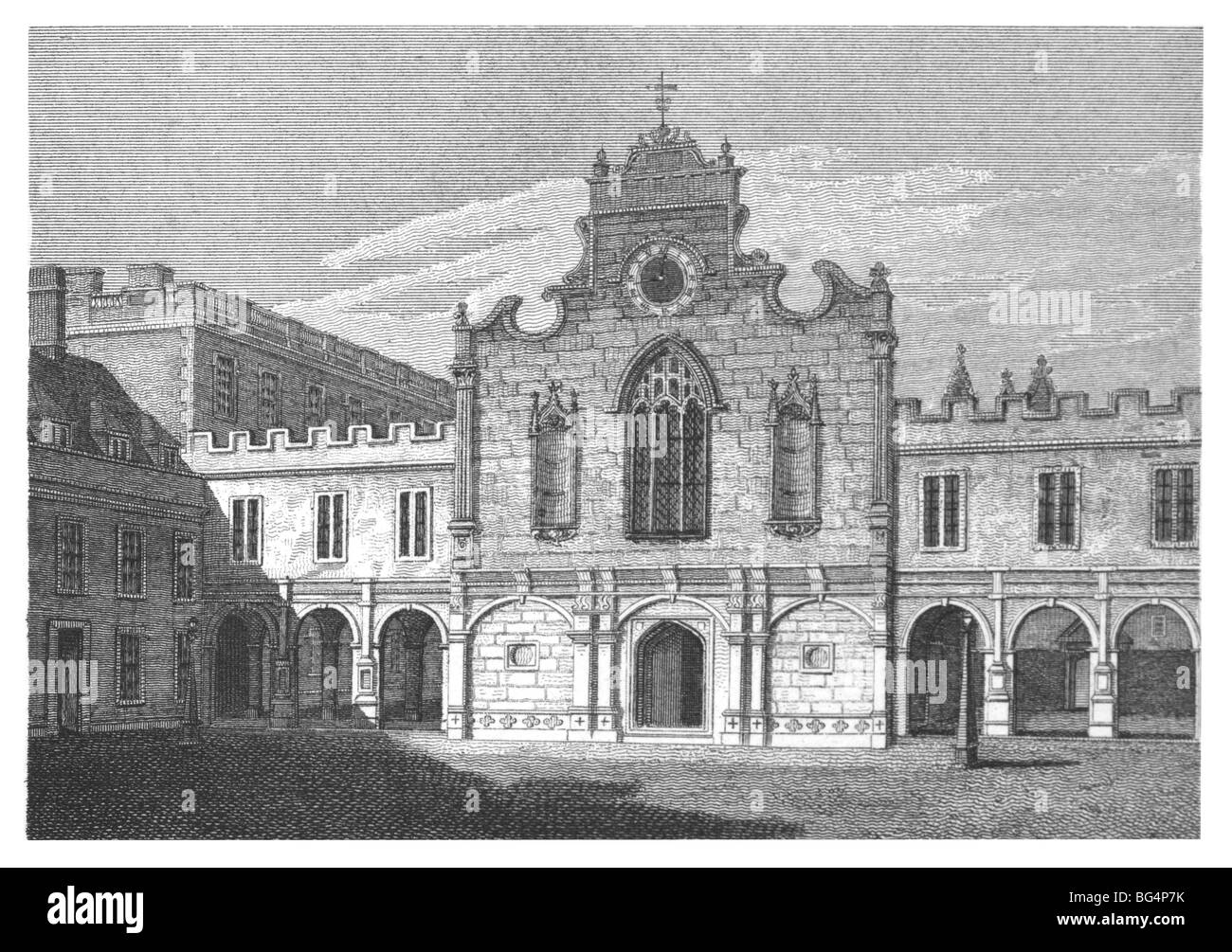 St Peter’s College (Peterhouse), Cambridge – Old Court and Chapel Stock ...