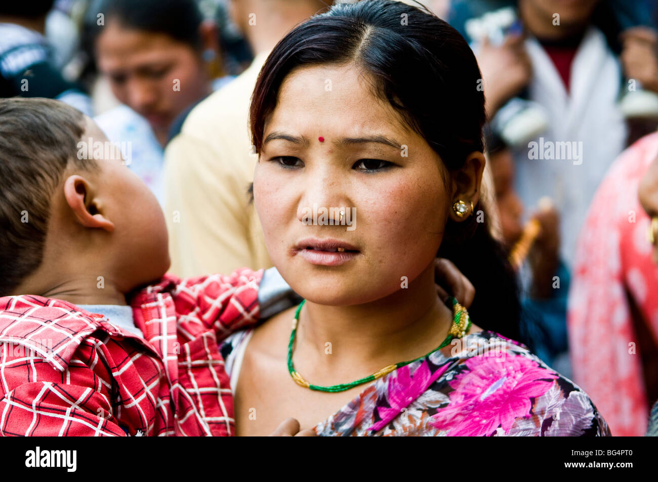 Nepali mother baby hi-res stock photography and images - Alamy