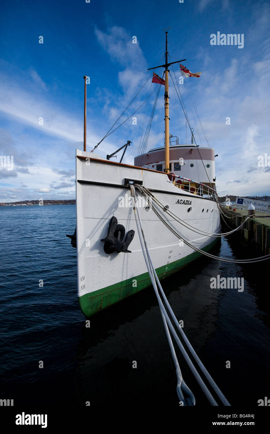 CSS Acadia is a retired hydrographic survey vessel on display at the ...