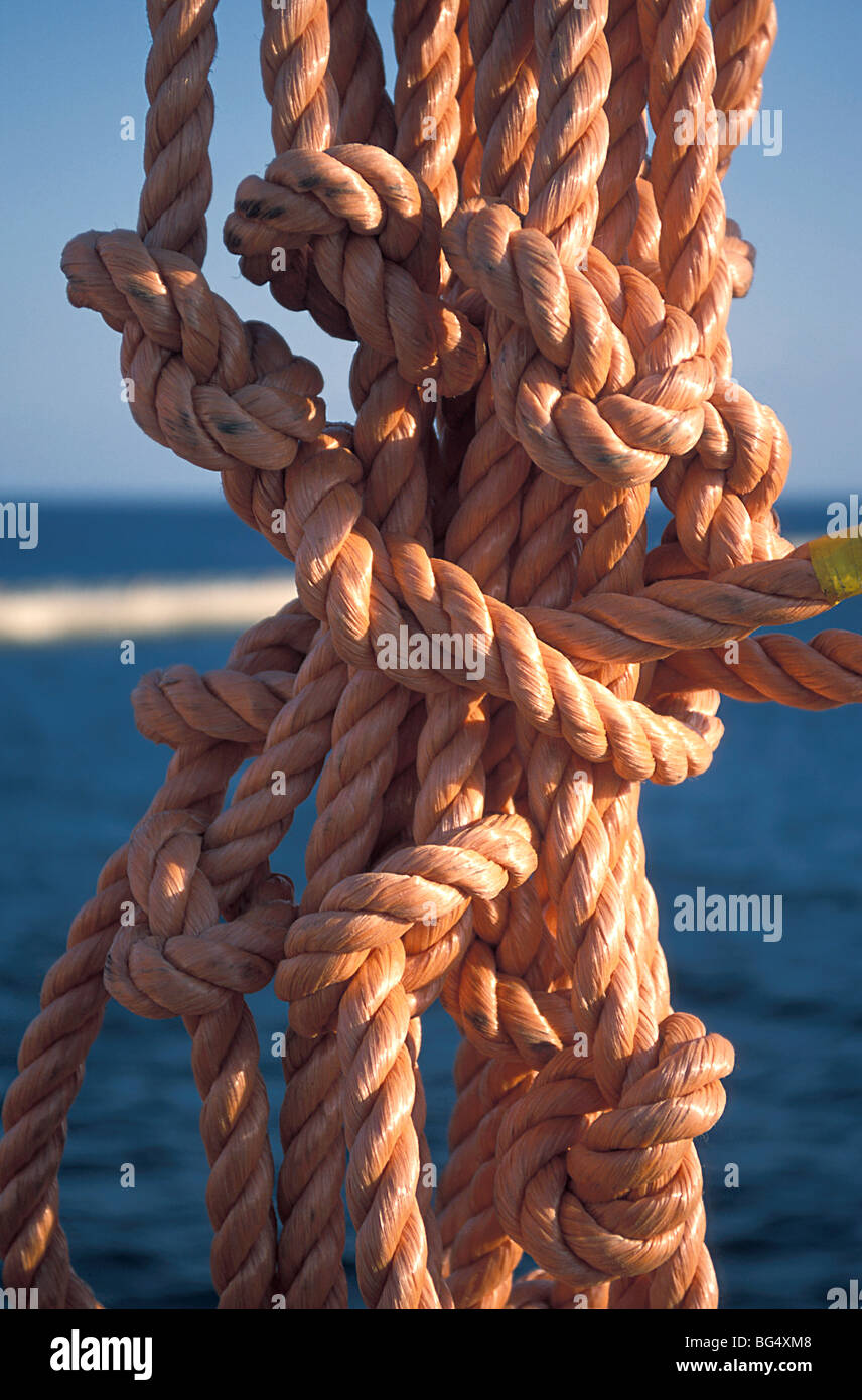 rope knot fisherman Stock Photo - Alamy
