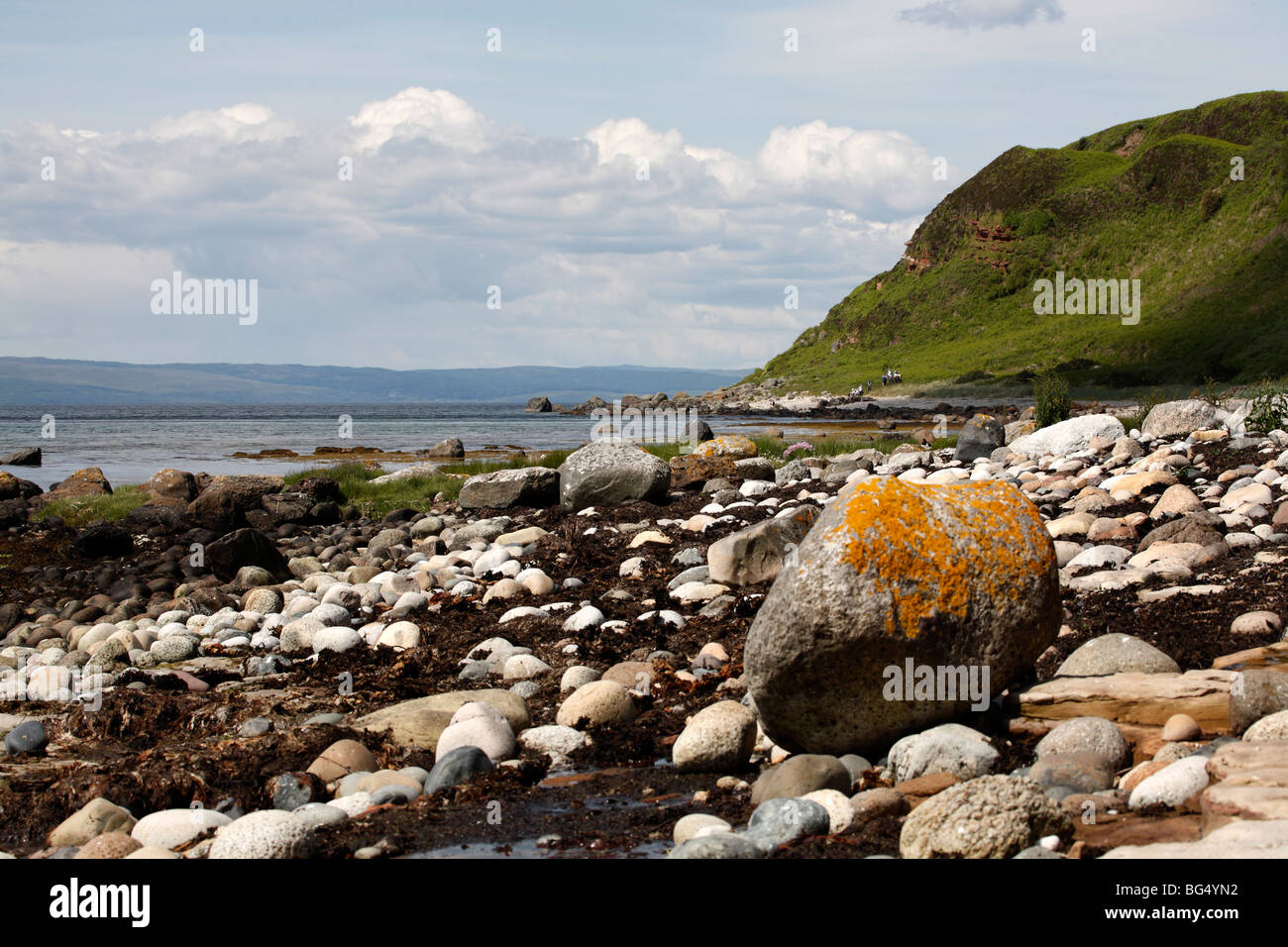 Kings Cave area near Blackwaterfoot, The Isle of Arran, Scotland, June ...