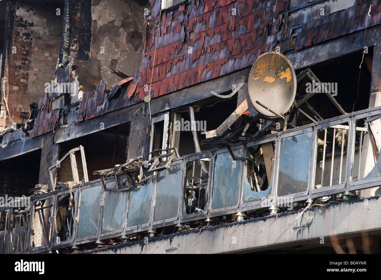 Melted properties and devastated frontages after an inner-city estate ...