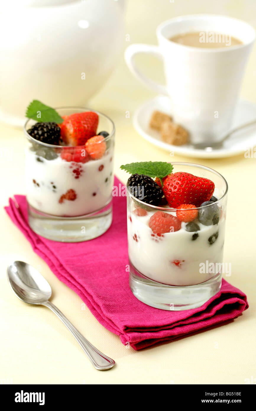 Yogurt berry hi-res stock photography and images - Alamy