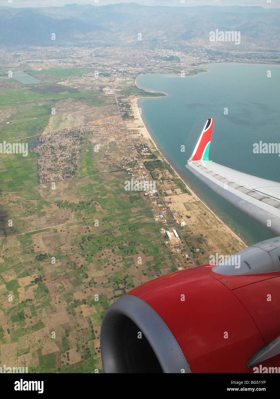 View on lake tanganika and Bujumbura, the capital of Burundi Stock ...