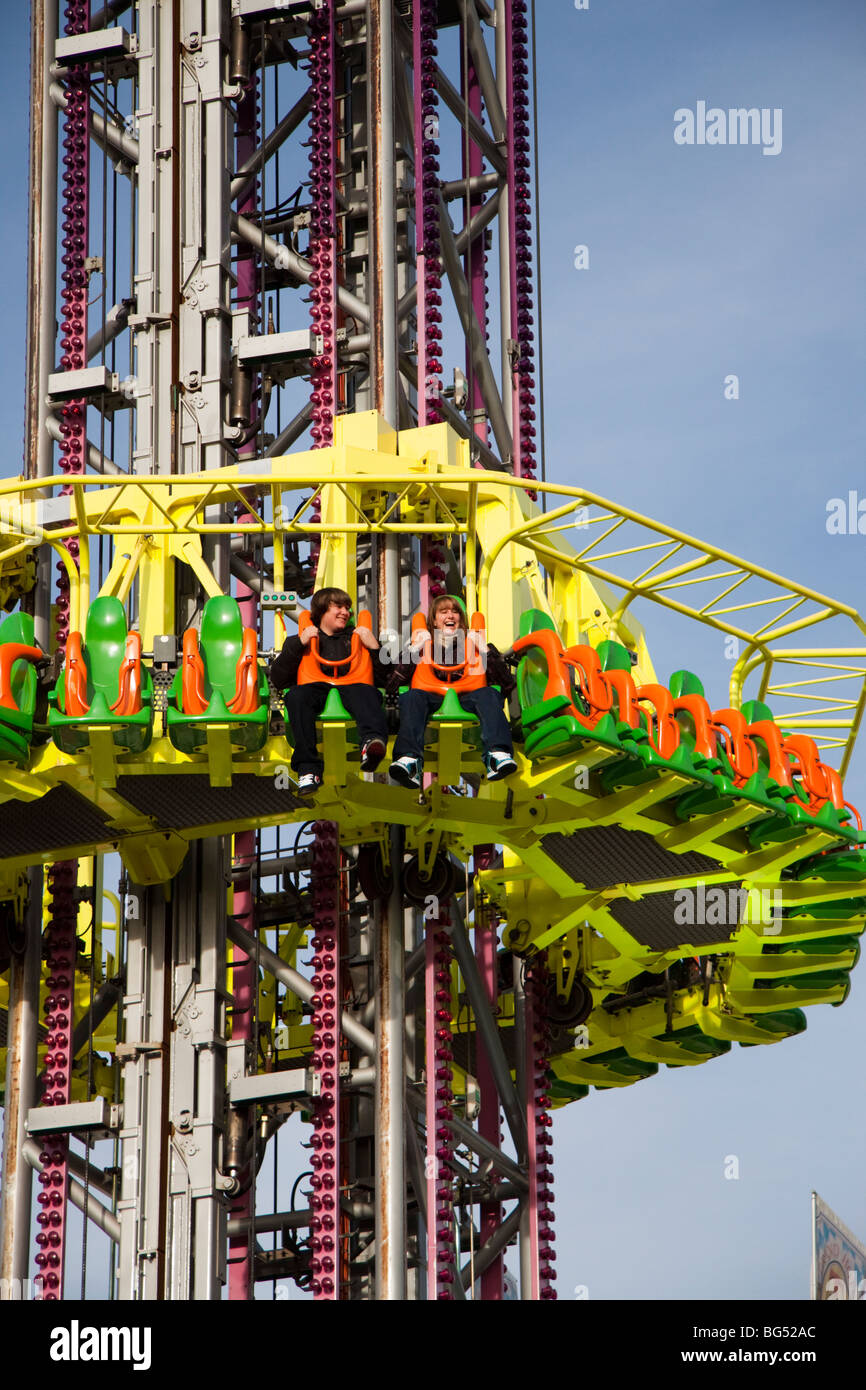 Fairground ride at winter wonderland, Hyde Park, London, England, UK ...